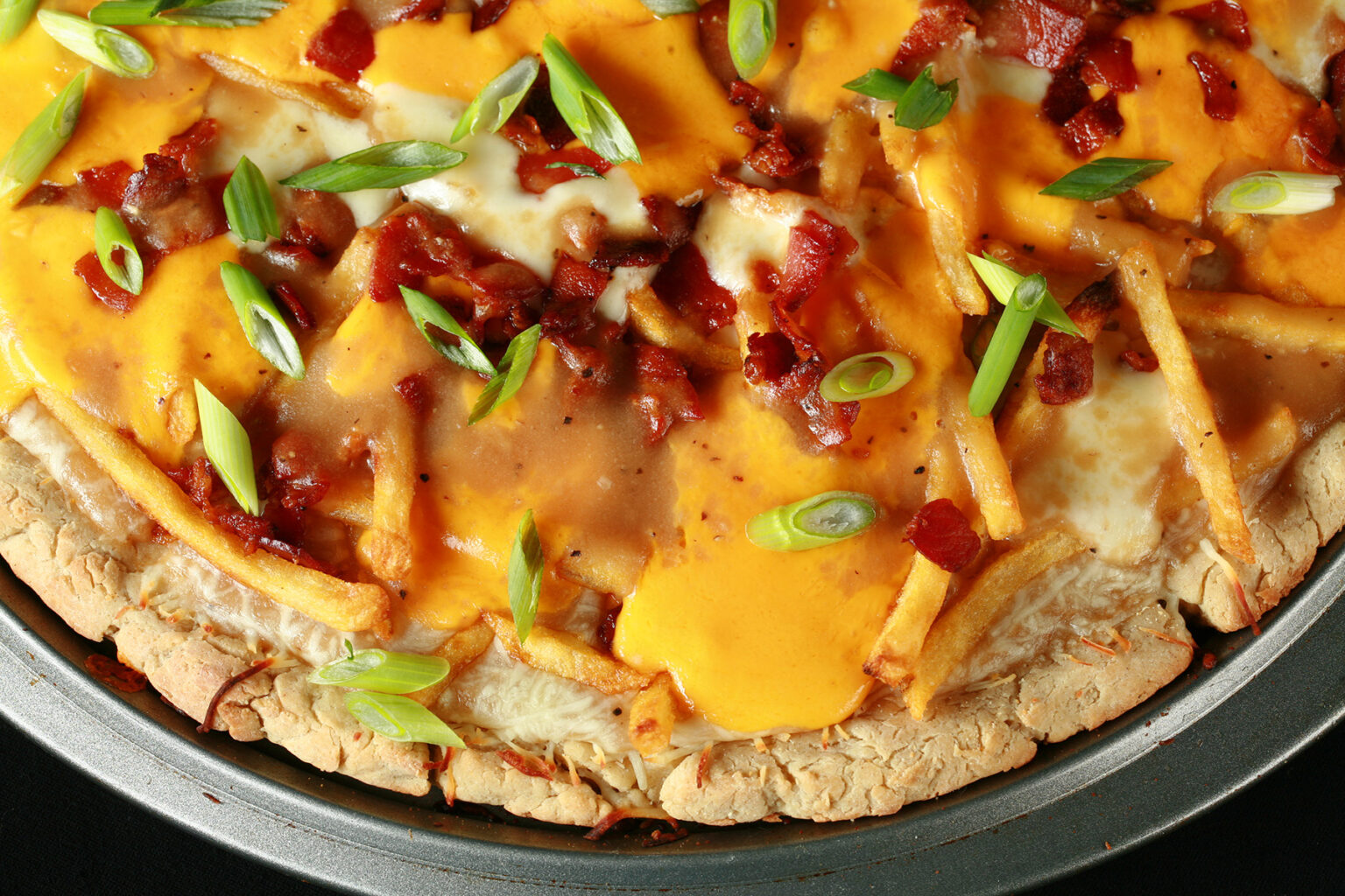 Gluten-Free Bacon Poutine Pizza - Beyond Flour