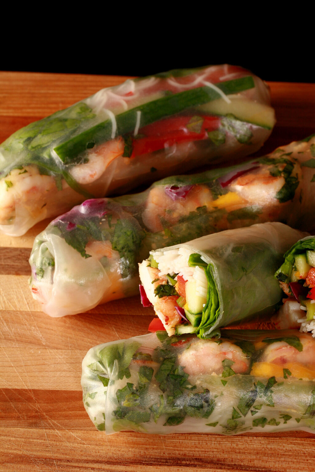 Mango Shrimp Spring Rolls - Beyond Flour