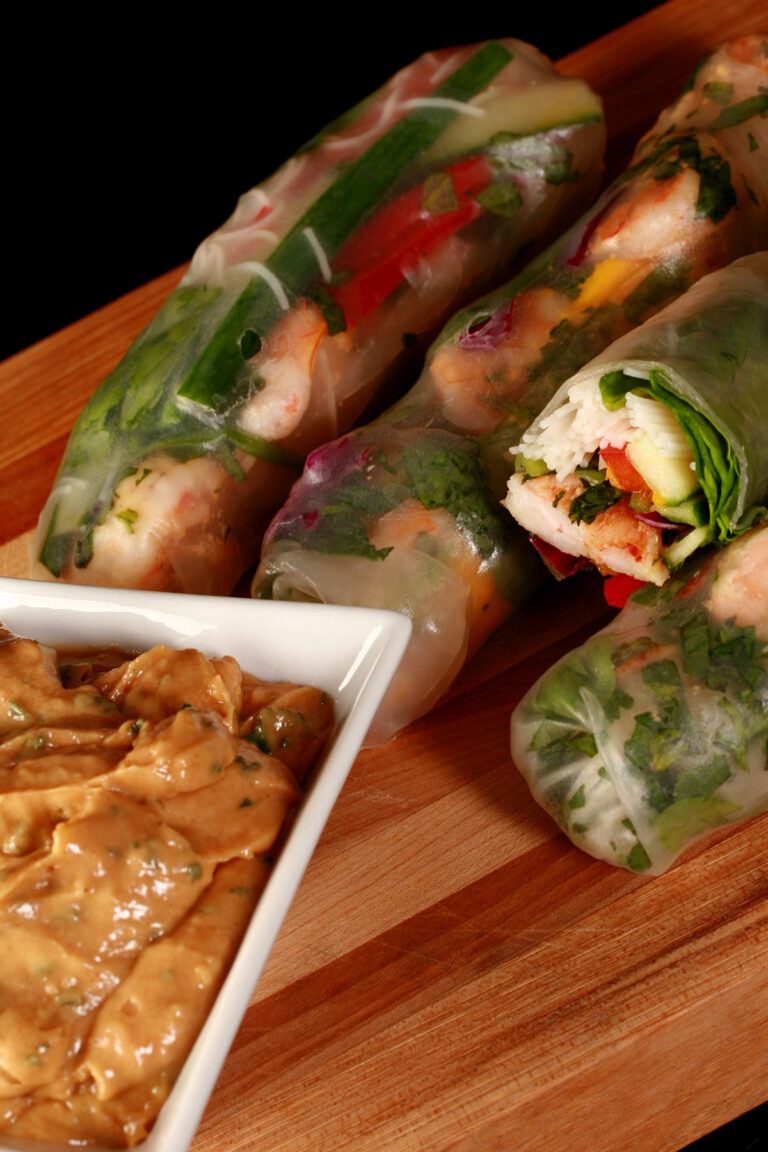 Mango Shrimp Spring Rolls - Beyond Flour