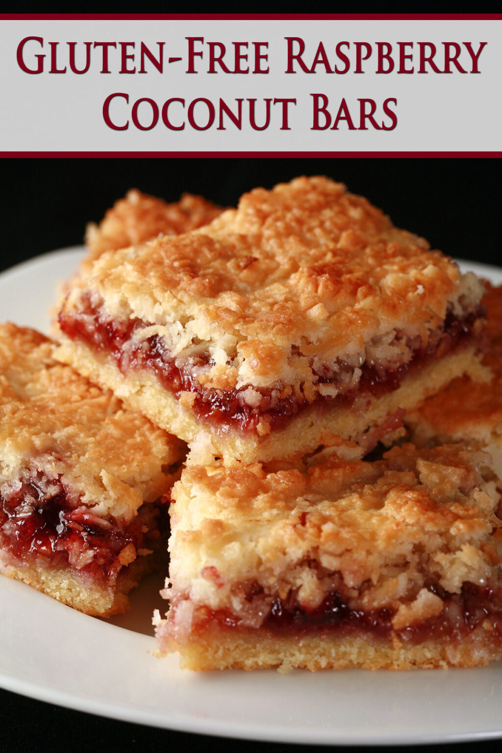 Gluten Free Raspberry Bars with Crunchy Coconut Topping - Beyond Flour