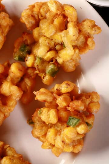 Sweet Corn Pakoda Recipe [Corn Pakoda] - Beyond Flour