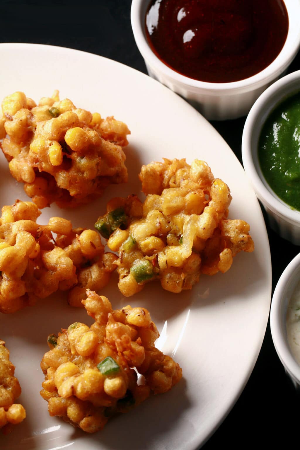 Sweet Corn Pakoda Recipe [Corn Pakoda] - Beyond Flour
