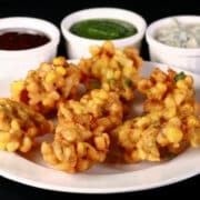 Sweet Corn Pakoda Recipe [Corn Pakoda] - Beyond Flour