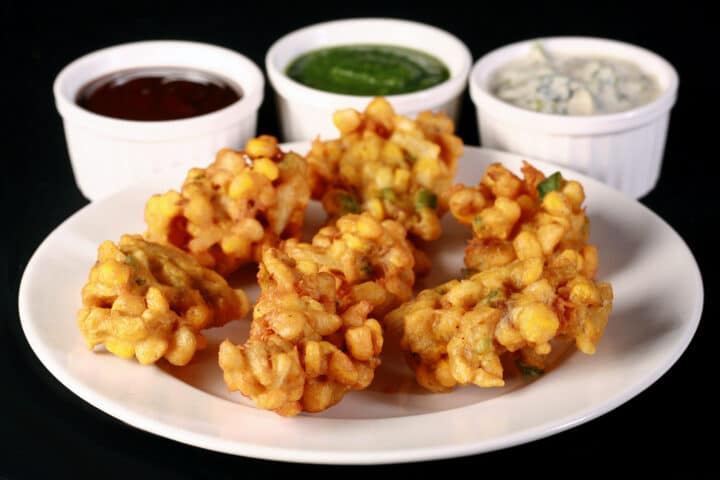 Sweet Corn Pakoda Recipe [Corn Pakoda] - Beyond Flour