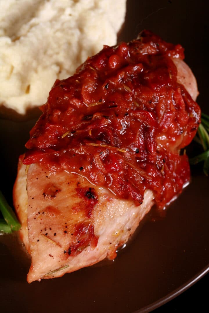 One Pan Cranberry Chicken Recipe [Gluten Free!] - Beyond Flour