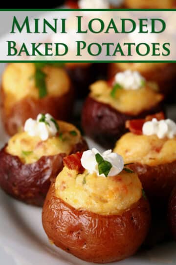 Loaded Mini Baked Potatoes Recipe - Beyond Flour