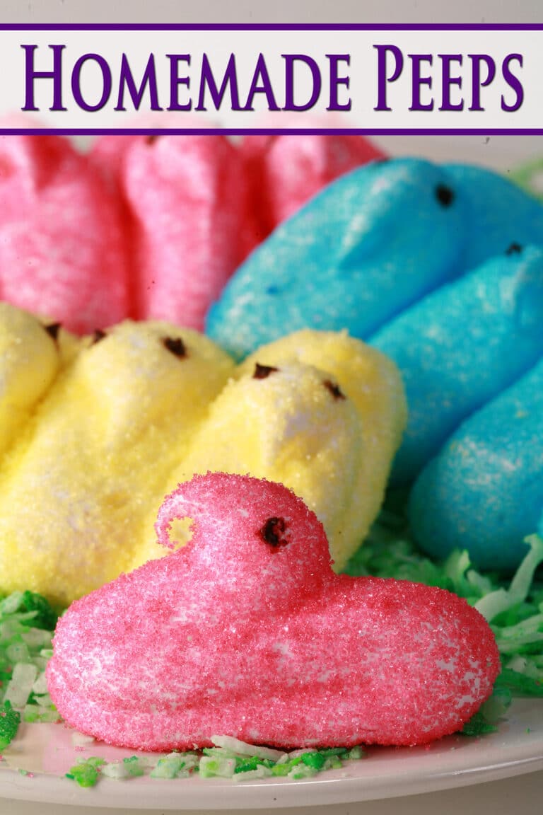 Homemade Marshmallow Peeps Recipe for Easter - Beyond Flour