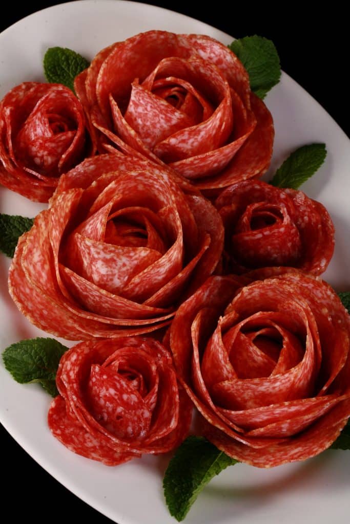 How to Make Salami Roses for Charcuterie Boards - Beyond Flour
